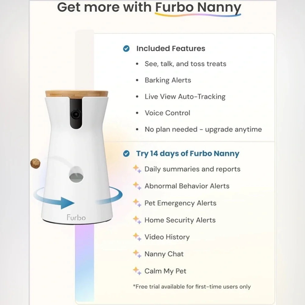 Furbo | Dog | Furbo 36 Dog Camera Pet Monitor W Treat Toss Bark Alerts ...